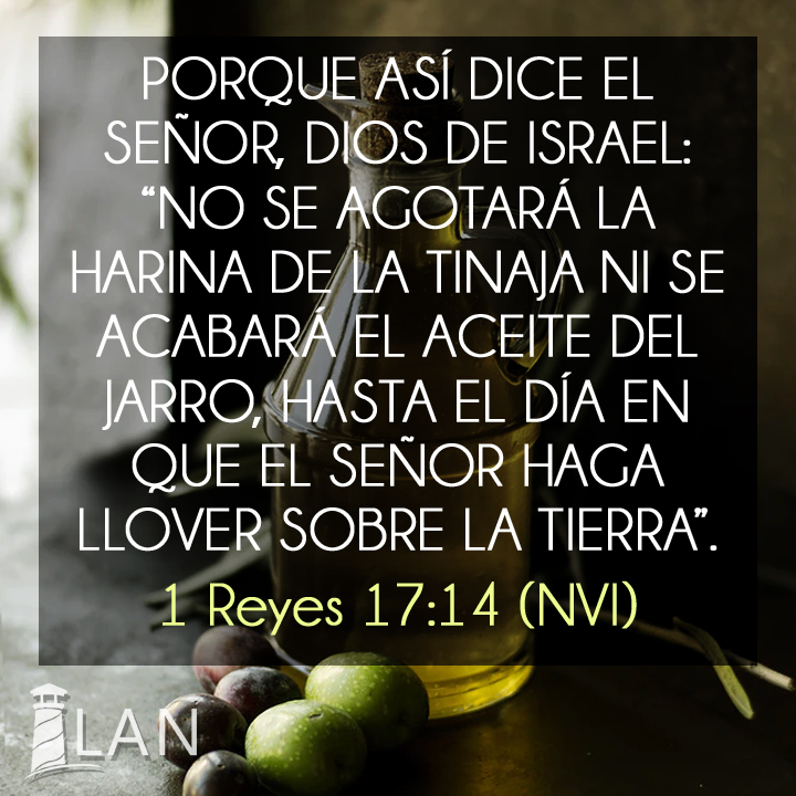 1 Reyes 17:14 (NVI) – Iglesia LAN